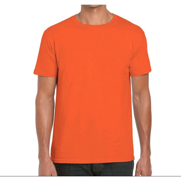 Jual ORANGE BATA PENDEK KAOS POLOS KATUN COMBED 30s - ORANGE BATA ...