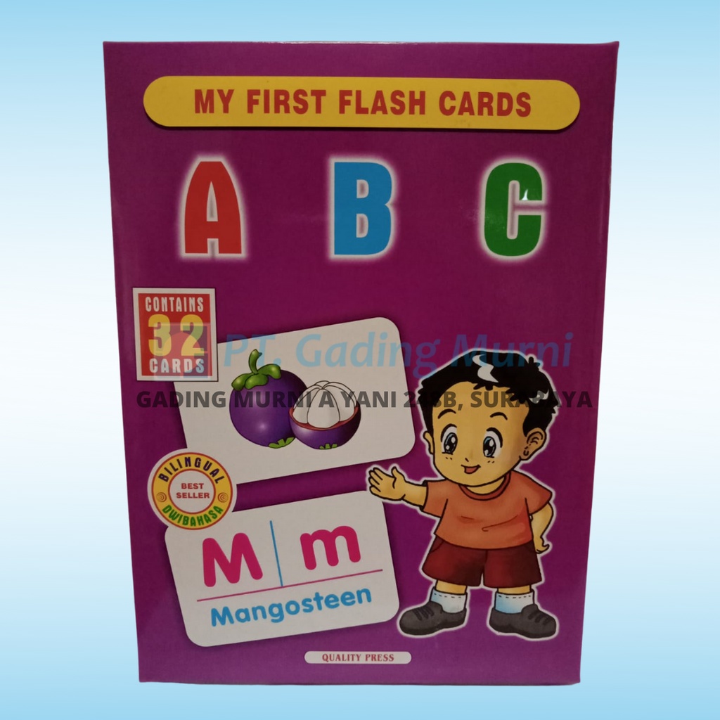 Jual MY FIRST FLASH CARDS ABC / KARTU BERGAMBAR BELAJAR ANAK | Shopee ...