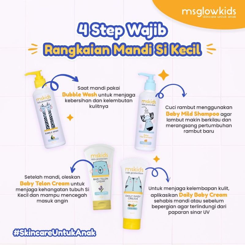 Jual MS KIDS BY MS GLOW (Rangkaian Perawatan kulit bayi) | Shopee Indonesia