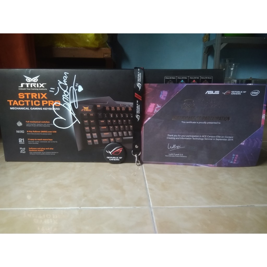Jual keyboard strix tactic pro mecha | Shopee Indonesia