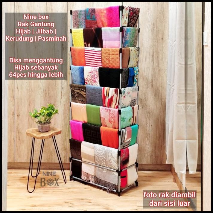 Jual Nine Box Rak Jilbab / Rak Hijab / Rak Kerudung / Type Rrh | Shopee ...