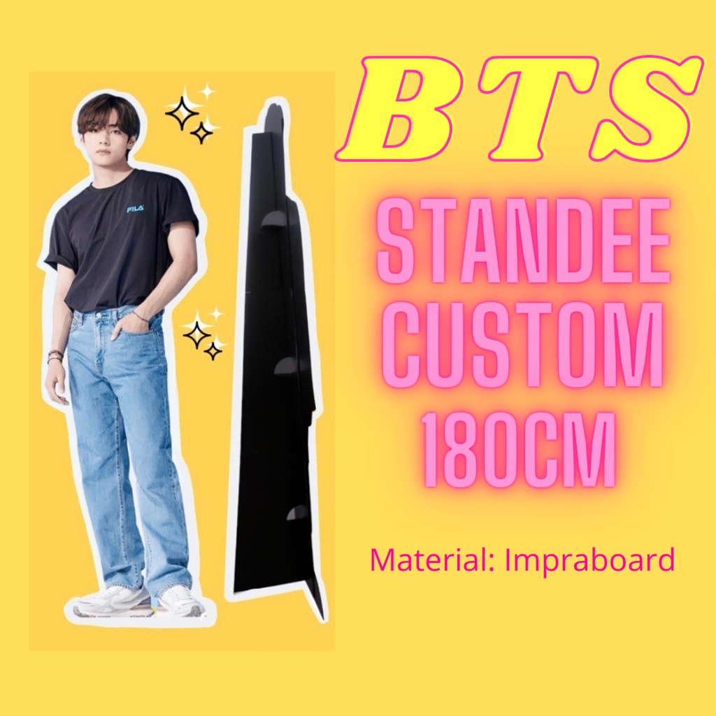 Jual REAL SIZE BTS STANDING FIGURE BAHAN IMPRABOARD TEBAL (PENGEMAR BTS ...