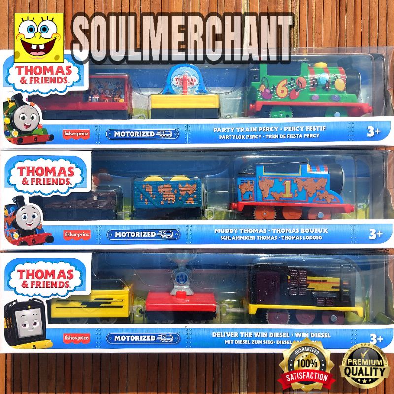 Jual THOMAS & FRIENDS MUDDY THOMAS PARTY TRAIN PERCY DELIVER THE WIN ...