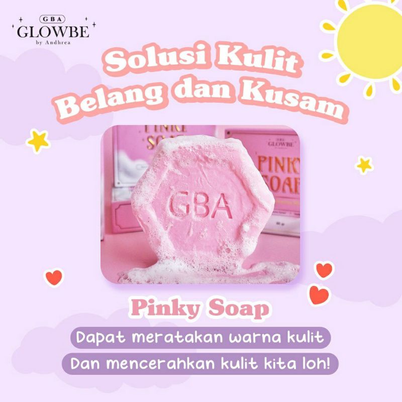 Jual Glowbe Pinky Soap For Brightening Skin glowbe by andhrea / Sabun ...