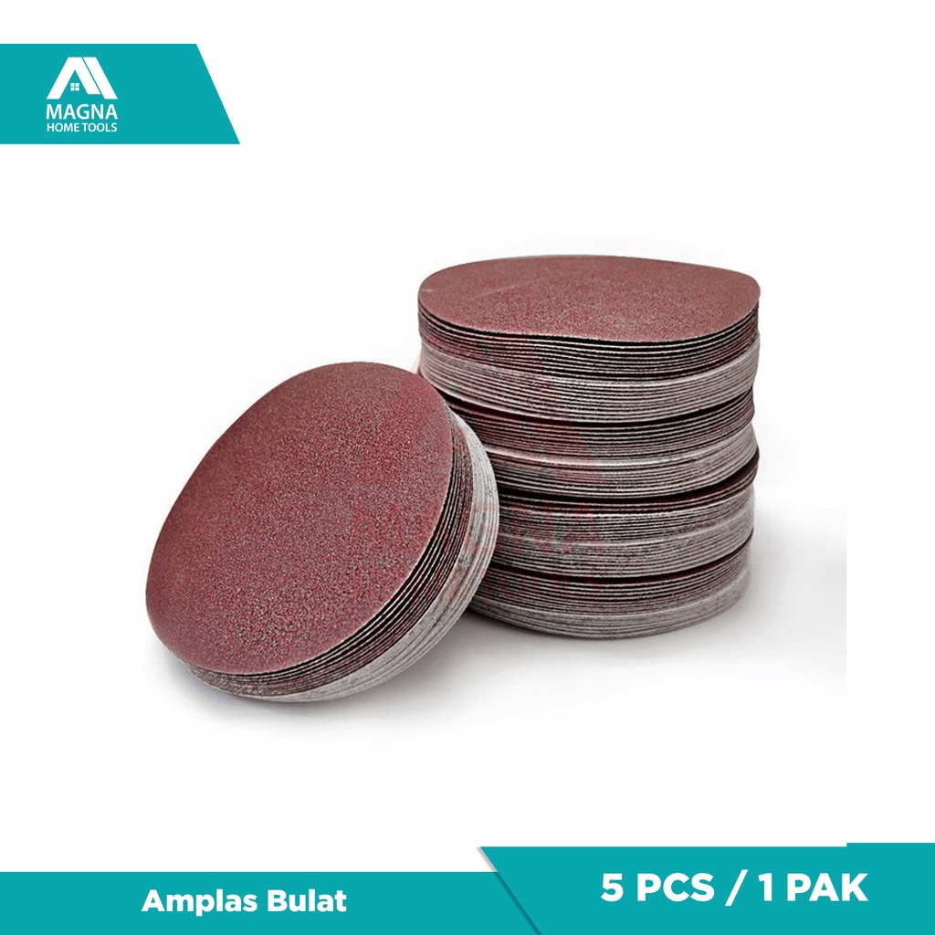 Jual AMPLAS BULAT VELCRO TEMPEL 4"/INCH GRIT 60 80 100 120 180 240 ...