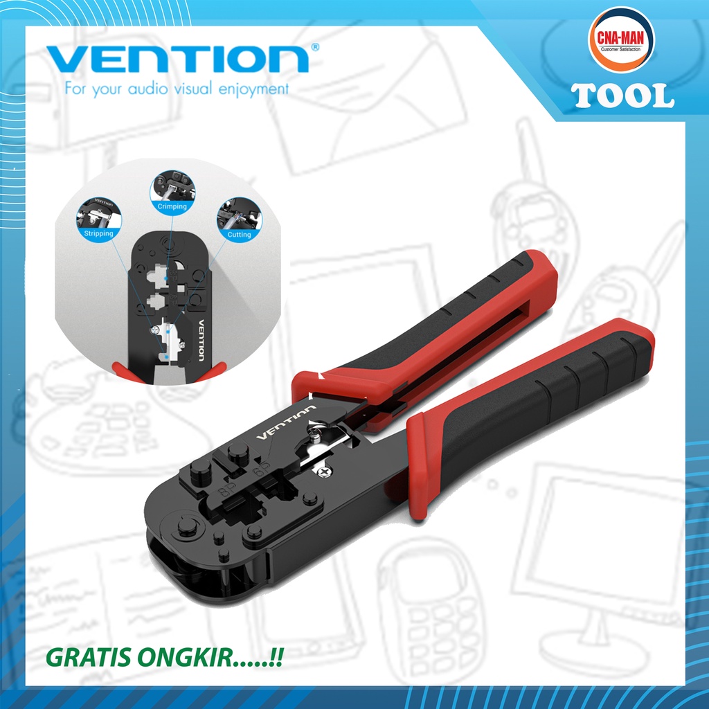 Jual Vention Multi Function Cable Crimping Tool Tang Crimping RJ45 ...
