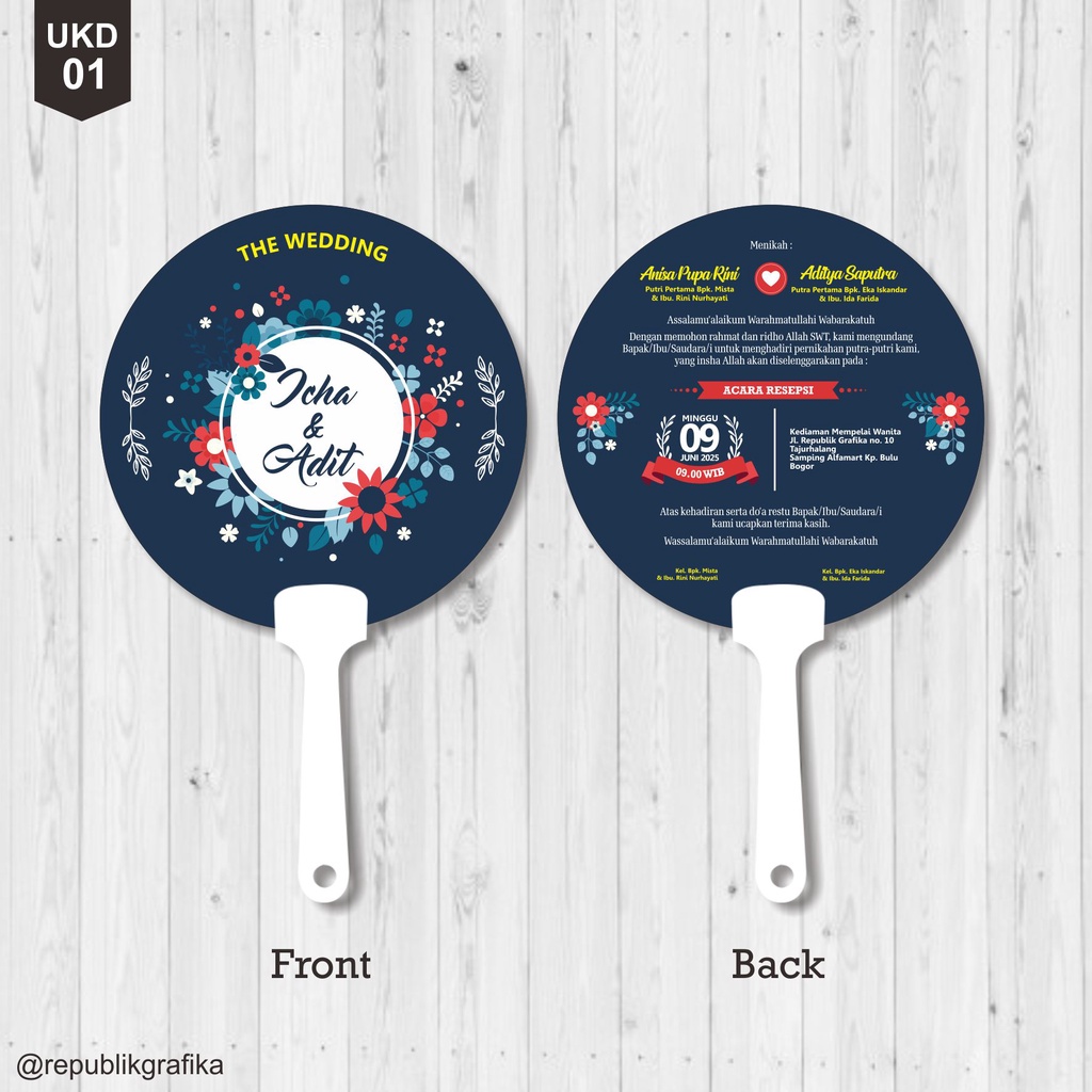 Jual UNDANGAN KIPAS WEDDING SOUVENIR KIPAS PERNIKAHAN CUSTOM | Shopee ...