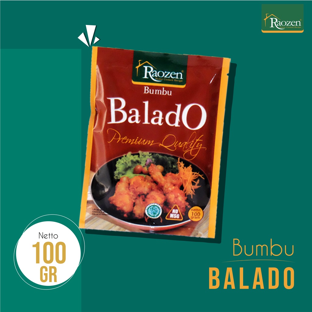 Jual Raozen Bumbu Masakan Balado Sachet 100gr | Shopee Indonesia