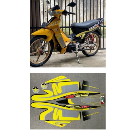 Jual STIKER STRIPING LIS YAMAHA FIZ R CALTEX KUNING | Shopee Indonesia