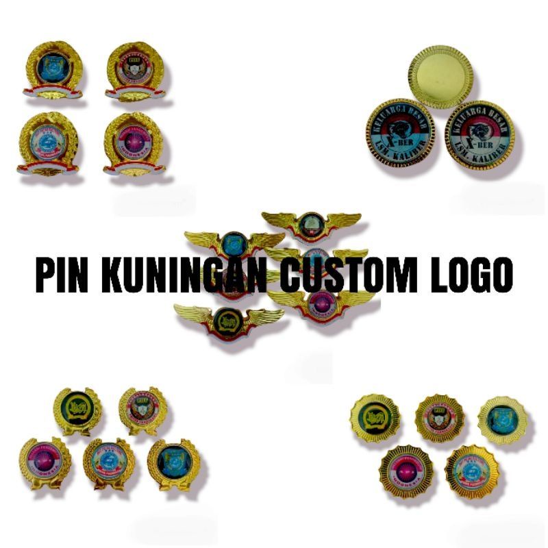 Jual PIN KUNINGAN CUSTOM LOGO | Shopee Indonesia