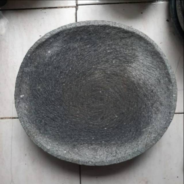 Jual Cobek Batu Asli Diameter 38cm | Shopee Indonesia