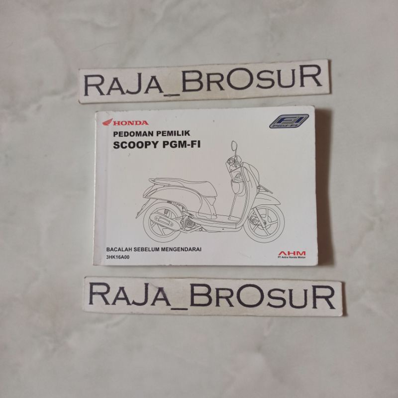 Jual Buku pedoman pemilik/Manual Book Honda Scoopy PGM-FI | Shopee ...