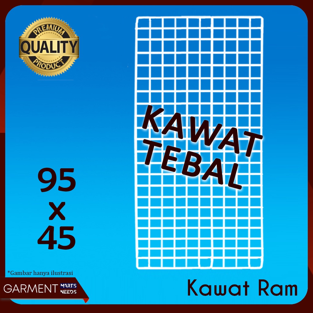 Jual KR45 - Kawat Ram 95 x 45 cm Buat Pajangan Rak Display aksesoris HP Bagus | Shopee Indonesia