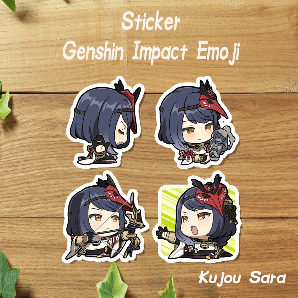 Jual Stiker Genshin Impact Emoji Sticker Vinyl / Sticker Set Genshin ...
