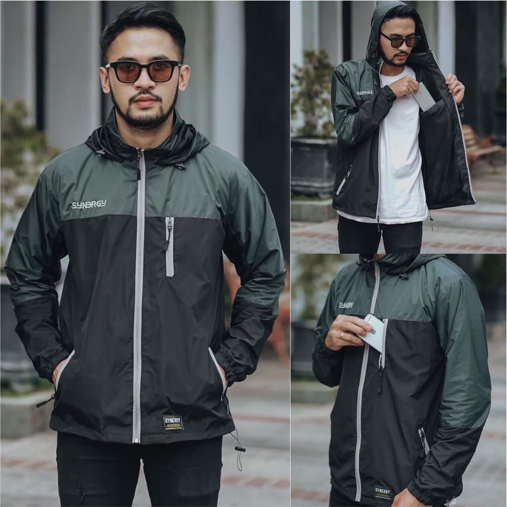 Jual JAKET PARASUT PRIA TERBARU/JAKET MUSIM DINGIN PRIA/HOODIE TEBAL ...