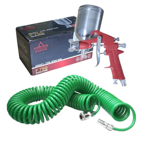 Jual Termurah - Paket tukang cat - Spray Gun F75 Tabung Atas - Spraygun ...