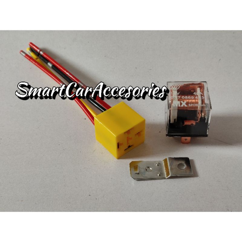 Jual Relay Rilai Relai Transparan 4kaki 12v 12volt MX Klakson Lampu ...