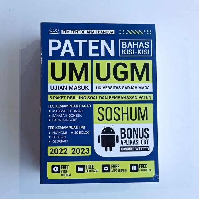 Jual Buku Paten Bahas Kisi-kisi Ujian Masuk UGM UM UGM Simak UI Soshum Saintek 2022 2023 Free ...