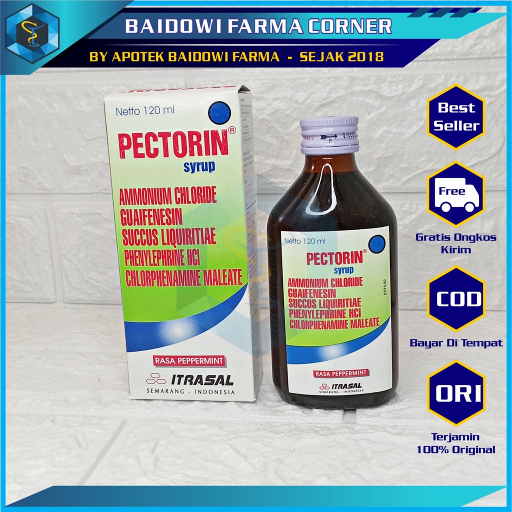 Jual PECTORIN COUGH SYRUP ITRASAL 100 ML | Shopee Indonesia