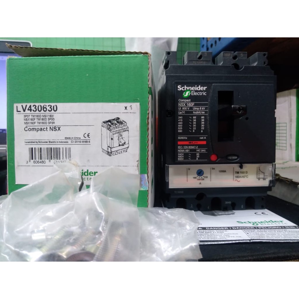 Jual Schneider Mccb NSX 160F NSX160F 3P 112-160A 36kA TM160D LV430630 | Shopee Indonesia
