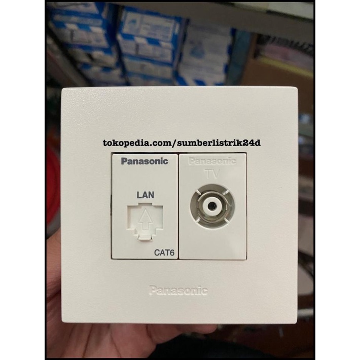 Jual Outlet Data Cat6 Tv Panasonic Stop Kontak Lan Cat 6 Antena Rg 6 ...