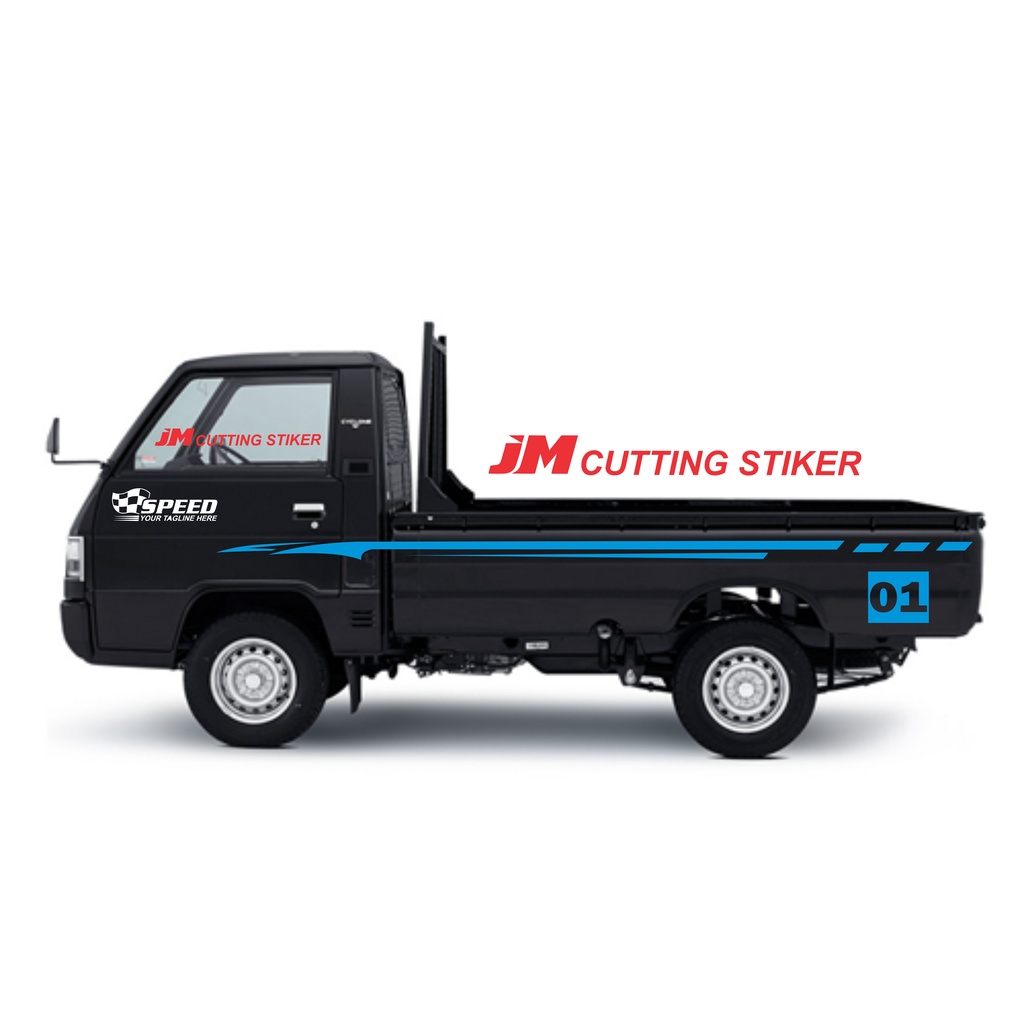 Jual Stiker mobil pick up l300 cutting stiker body samping pick up l300 ...