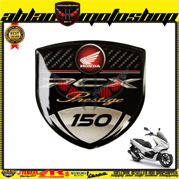 Jual Stiker PCX Lokal 150 Prestige Emblem PCX Resin Shield Premium New ...