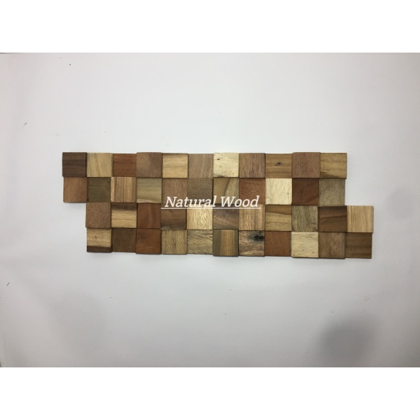 Jual panel dinding kayu square | wall cladding | panel kayu 3D | Shopee ...