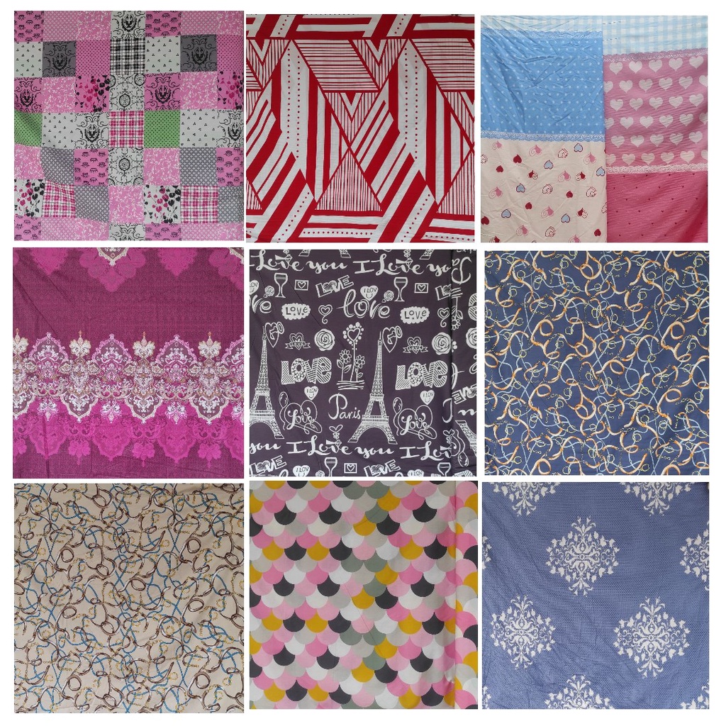 Jual KONICO kain Katun sprei Meteran Motif MINIMALIS PATCHWORK (kain meteran) SALE ESRA CATRA ...