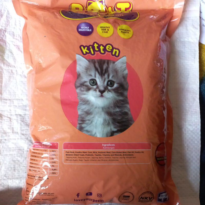 Jual BOLT KITTEN Repack 1kg Pakan Anak Kucing | Shopee Indonesia