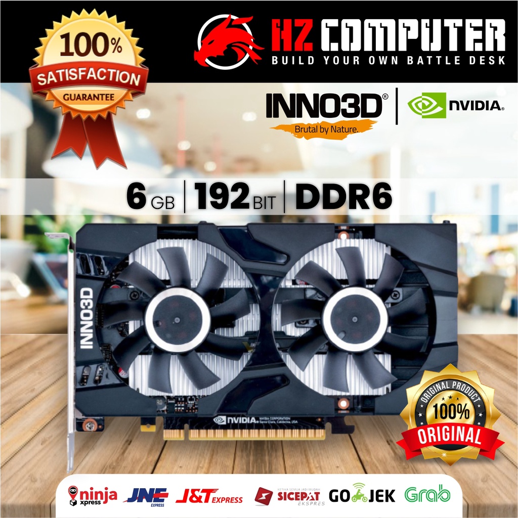 Jual INNO3D GTX 1660 Super Twin X2 6GB | GDDR6 | 192-Bit | NVIDIA ...