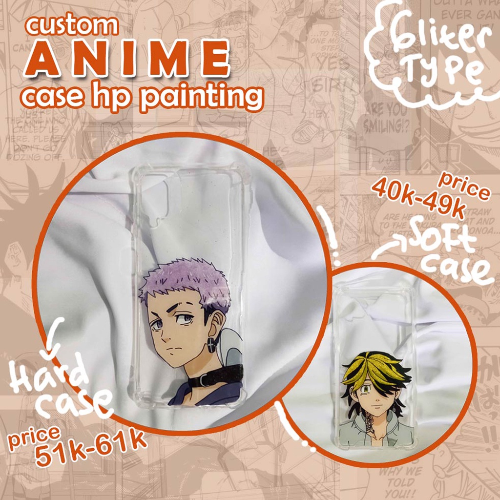 Jual Custom Case Hp Anime (Painting dan Glitter) | Shopee Indonesia