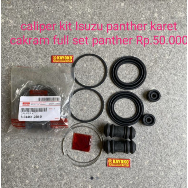 Jual caliper kit karet rem cakram fullset panther | Shopee Indonesia