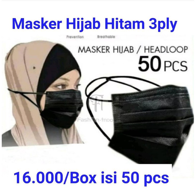 Jual masker hijab isi 50 pcs | Shopee Indonesia