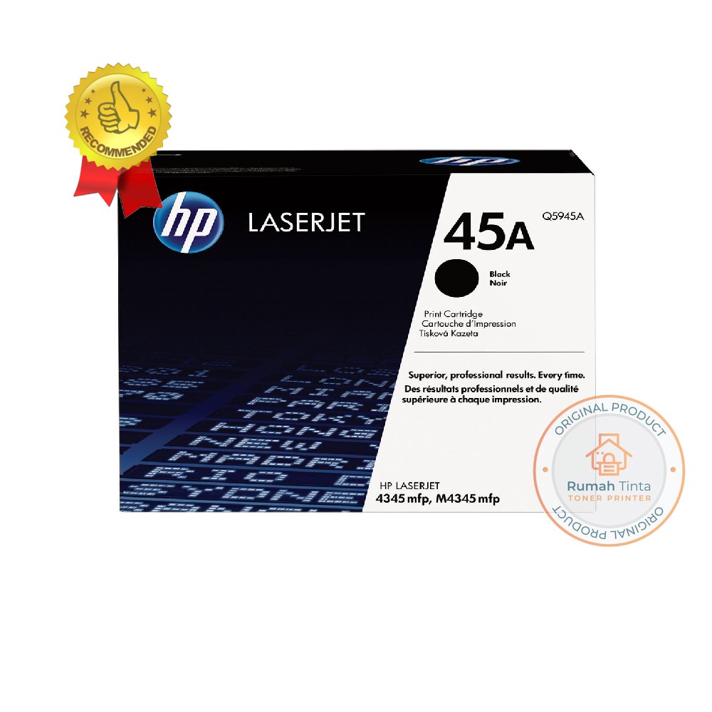 Jual Toner Hp 45a Black (Q5945A) Original | Shopee Indonesia