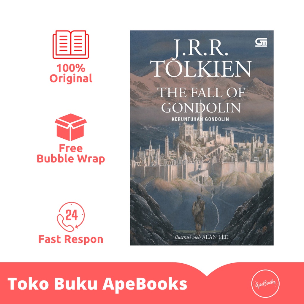 Jual J.R.R Tolkien - Keruntuhan Gondolin, The Fall Of Gondolin (ORI ...