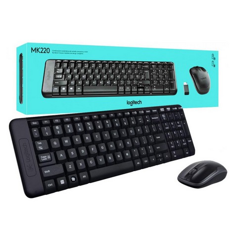 Jual Logitech MK220 / MK-220 / Combo Black Wireless Keyboard and Mouse ...
