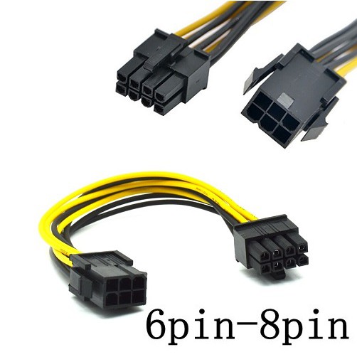 Jual Kabel Power VGA 6 pin Female to 8 Pin Male PCIE PCI-E PCI-Express ...