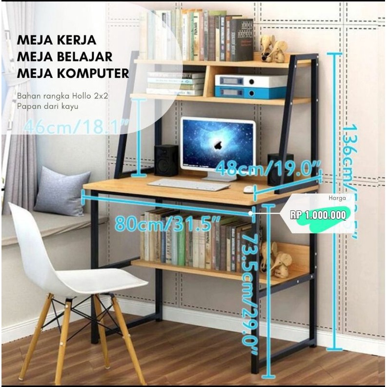 Jual Meja Belajar/Kerja Custom Size | Shopee Indonesia