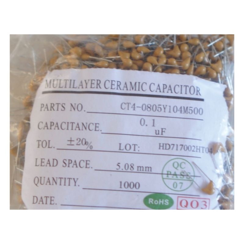 Jual 100pcs KAPASITOR MULTILAYER Male 102 1nf 104 100n 222 2,2nf 223 ...