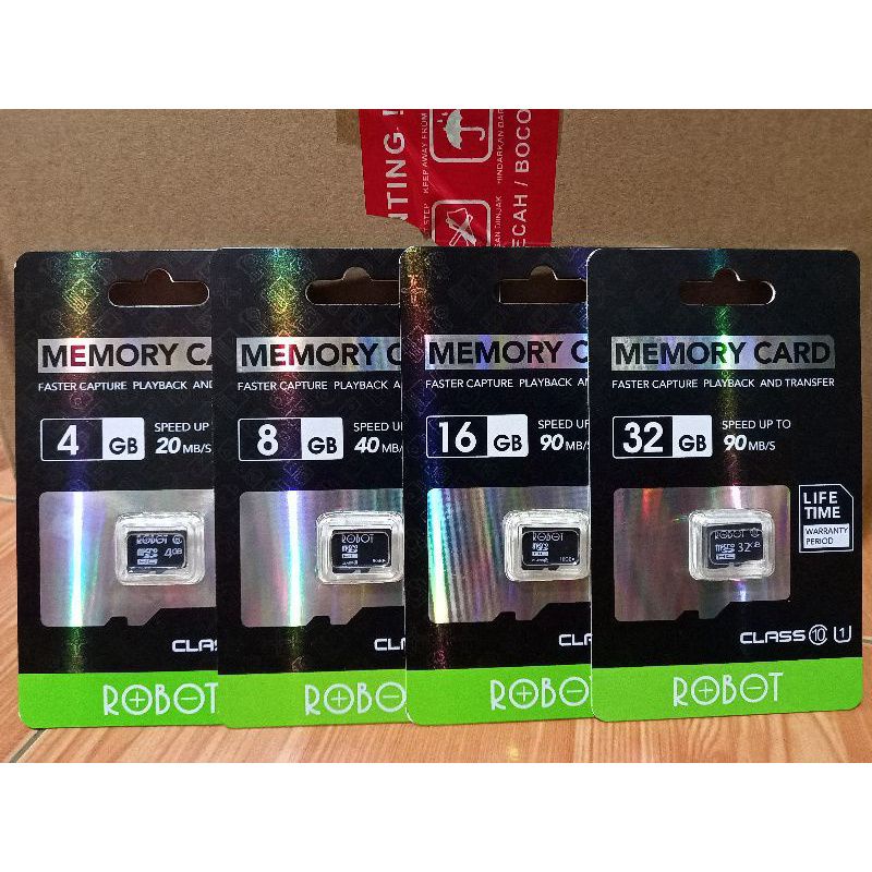 Jual memory Robot class 10 100% Ori 4gb,8gb,16gb,32gb | Shopee Indonesia