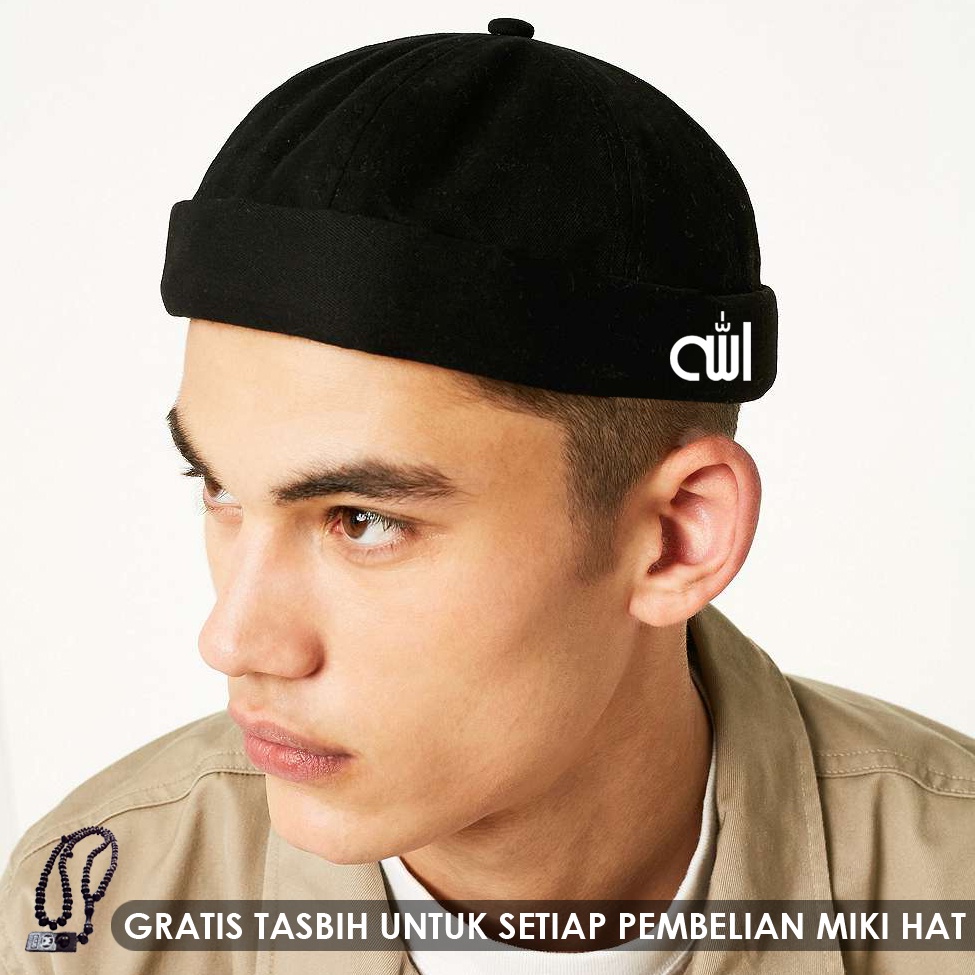 Jual Topi Peci Miki Hat UAS Pria Dewasa allah premium v8 | Shopee Indonesia