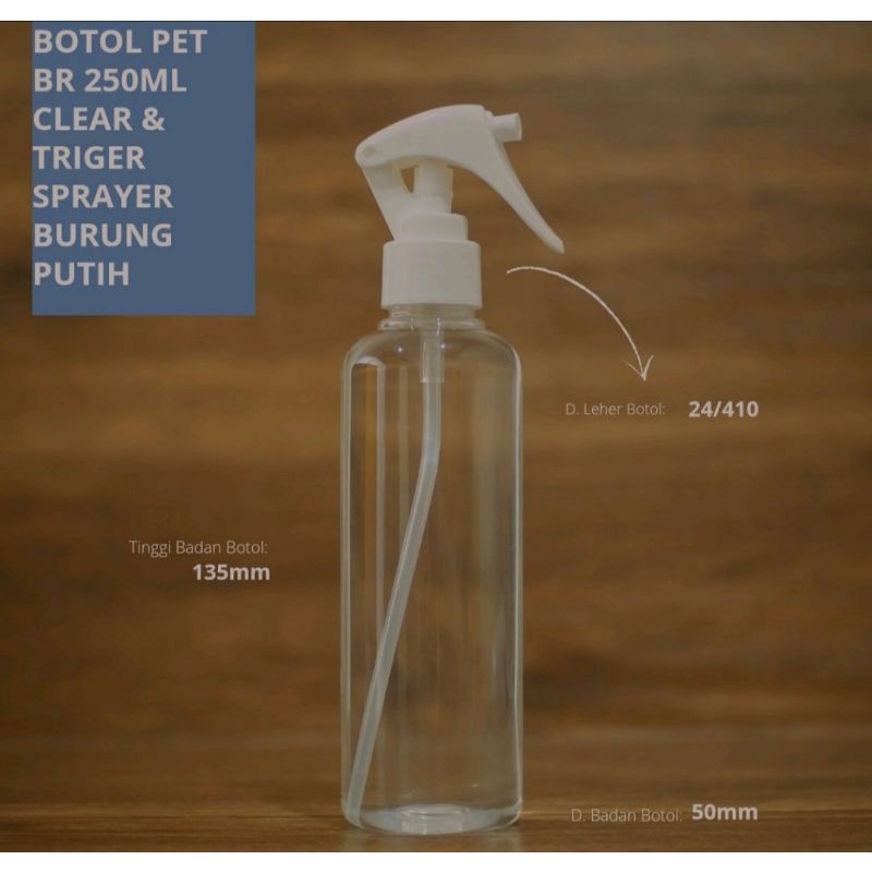 Jual BOTOL SPRAY TRIGGER 250 ML NATURAL | Shopee Indonesia