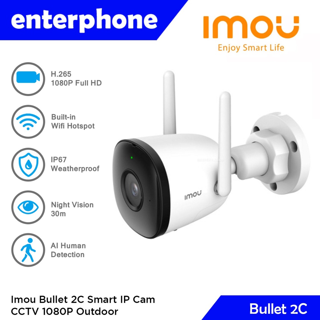 Jual Imou Bullet 2C Smart IP Cam CCTV 1080P Outdoor Garansi Resmi ...