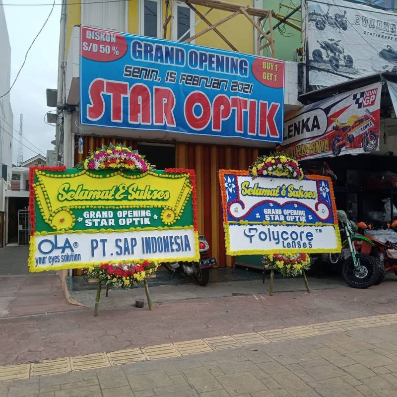 Jual karangan bunga papan untuk pembukaan toko/kantor | Shopee Indonesia