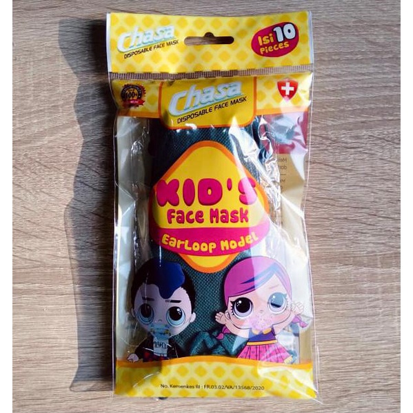 Jual Masker ANAK KF94 tebal i-Care Chasa korea face mask motif icare ...