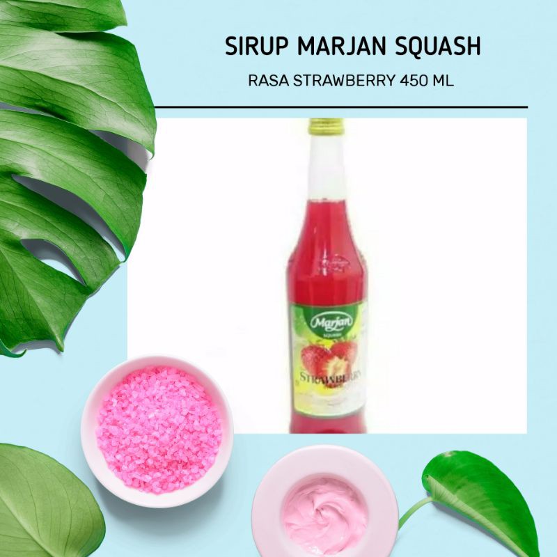 Jual Sirup Marjan Squash Strawberry 450 ml | Shopee Indonesia