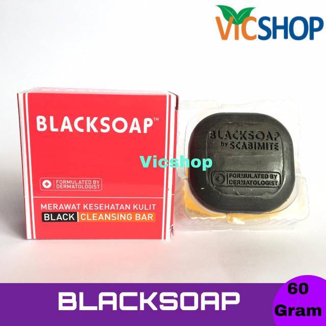 Jual BLACK SOAP SCABIMITE 60gram -Sabun gatal,kudis,jamur | Shopee ...