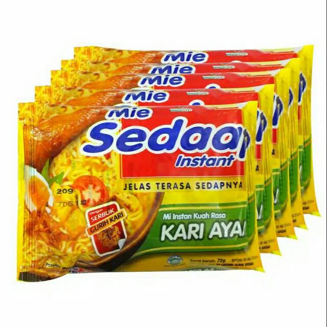 Jual Mie Sedaap Kari Ayam 5 Pcs | Shopee Indonesia