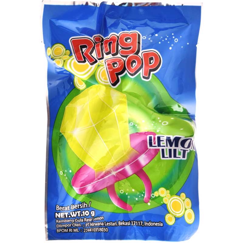 Jual Ring Pop Lemon Lilt Permen Lollipop 14g | Shopee Indonesia